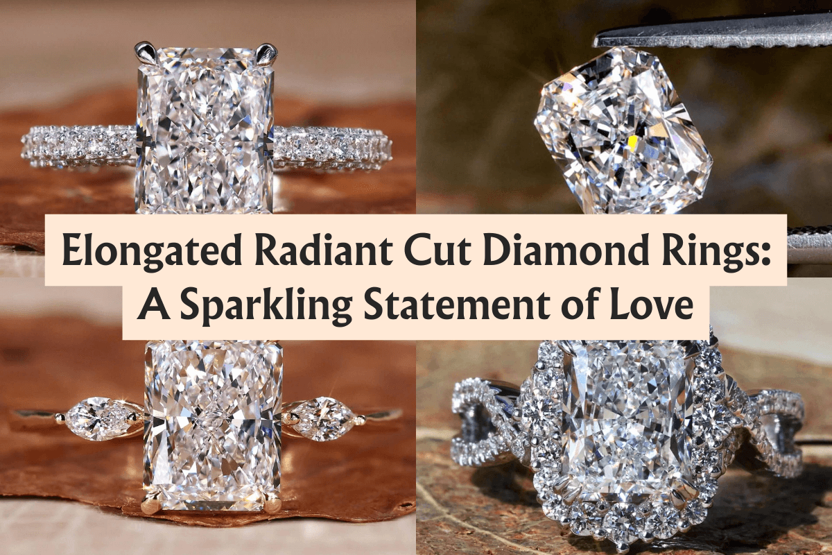 Elongated Radiant Cut Diamond Rings - Diamondrensu